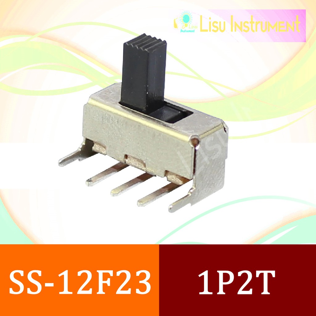 Jual SS-12F23 SS12F23 1P2T SPDT Angled Slide Switch 2 Position Button | Shopee Indonesia