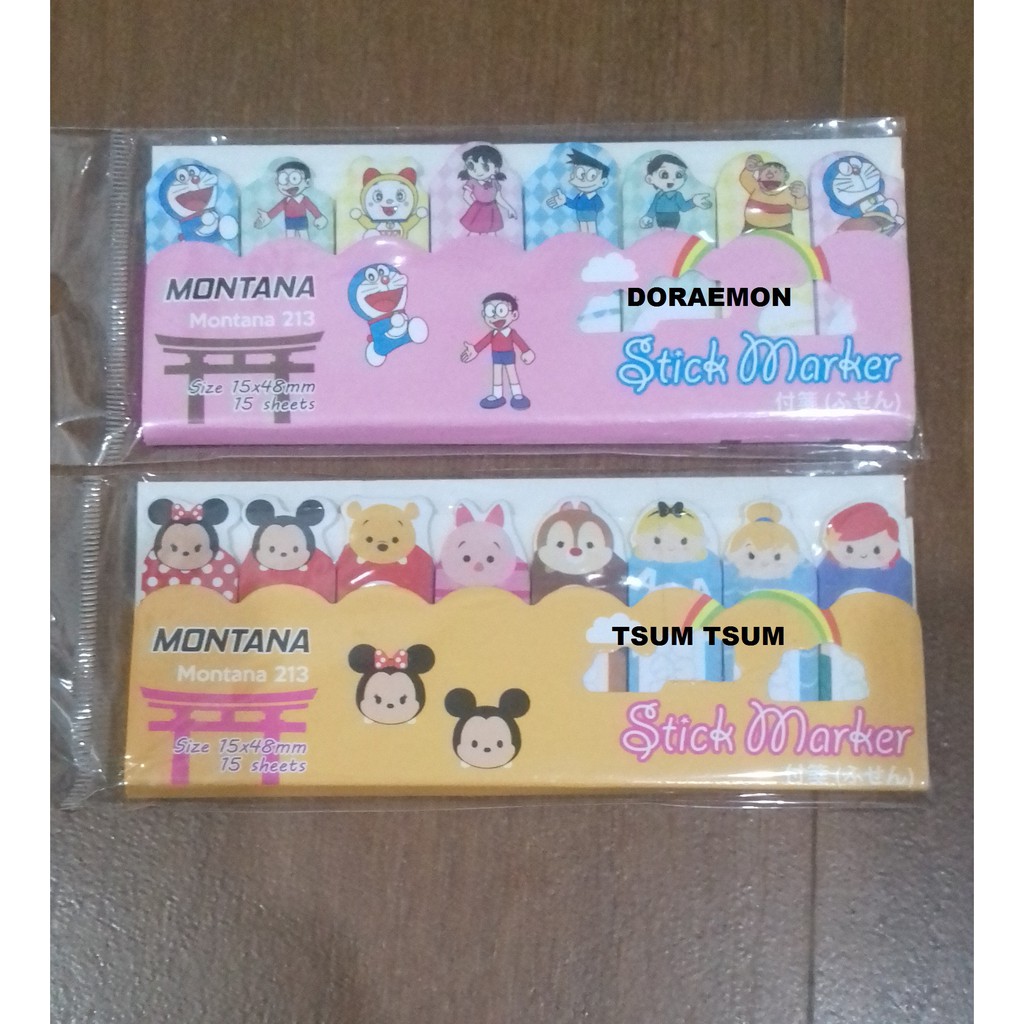 Jual Memo Post It Doraemon Tsum Tsum Kartun Sticky Note Memo Marker ...