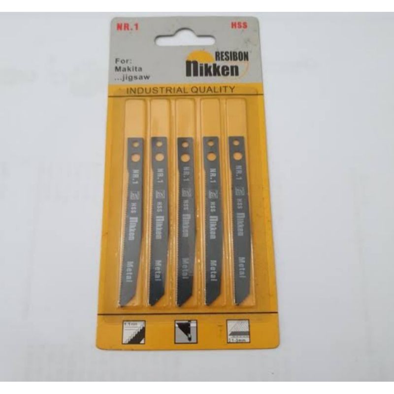 Jual MATA GERGAJI JIGSAW BESI / PLAT BESI , TRIPLEK RESIBON NIKKEN NR1 ...