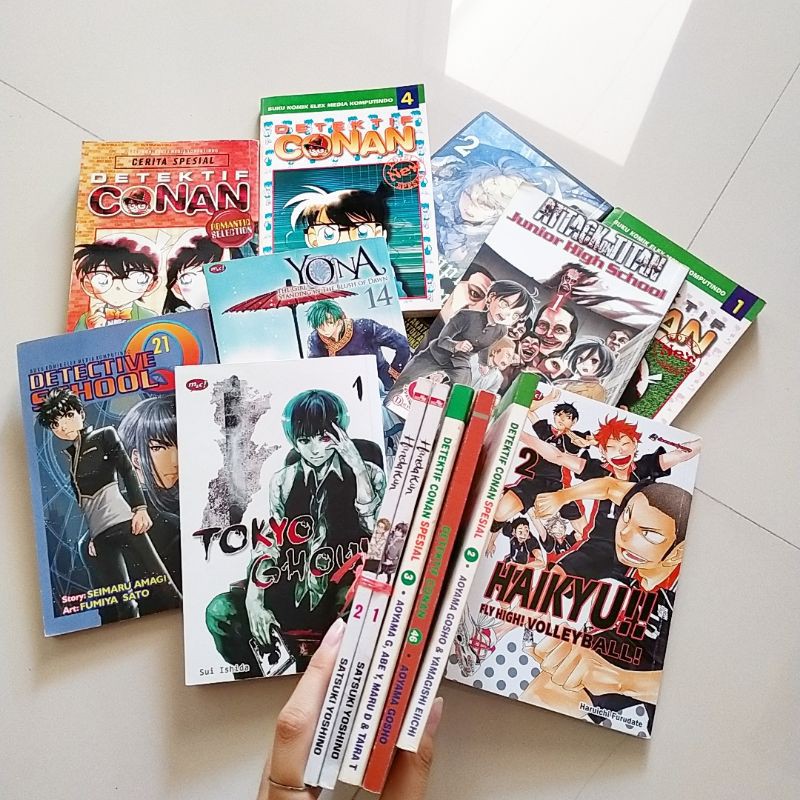 Jual PRELOVED Komik MURAH Haikyuu, Tokyo ghoul, Detective conan, Owari ...
