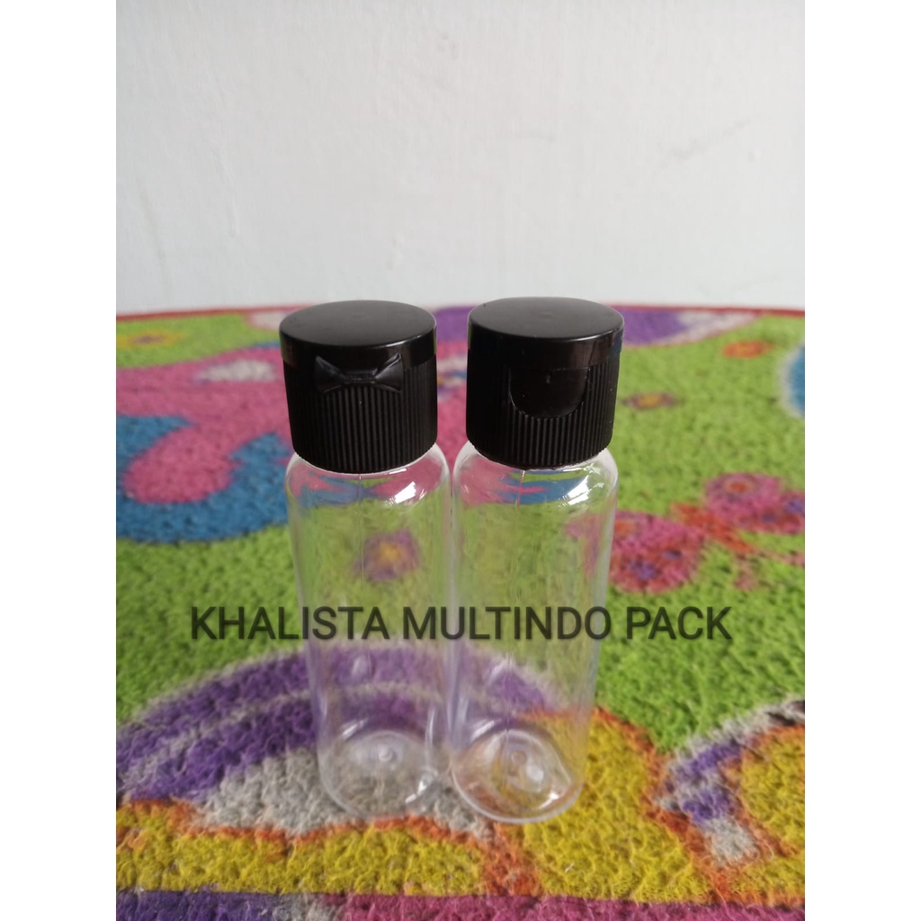 Jual Botol Fliptop 30 ML Natural ( Tutup Hitam ) | Shopee Indonesia