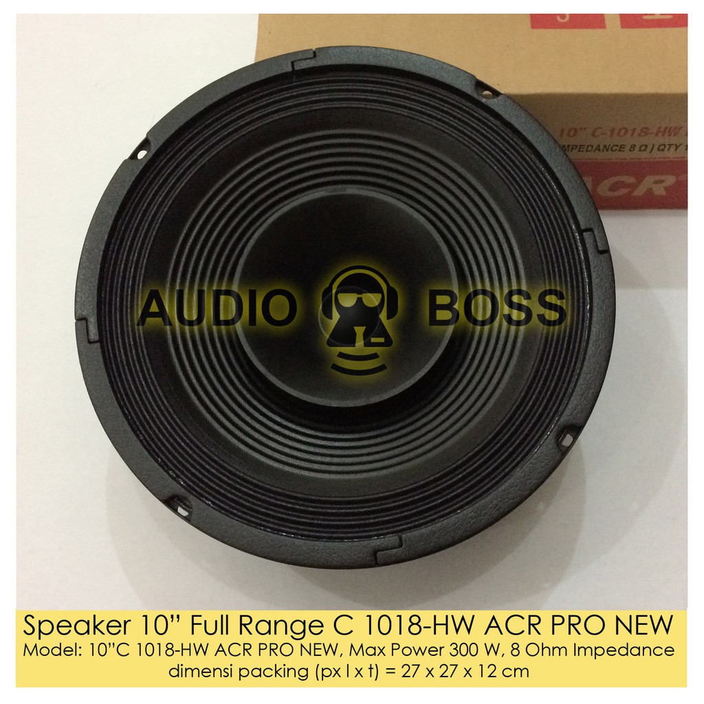 Jual Speaker 10 inch 10" Full Range C 1018-HW ACR PRO NEW | Shopee ...