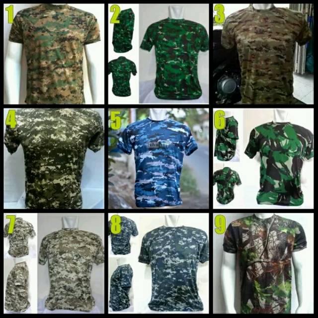 Jual Kaos loreng digital | Shopee Indonesia