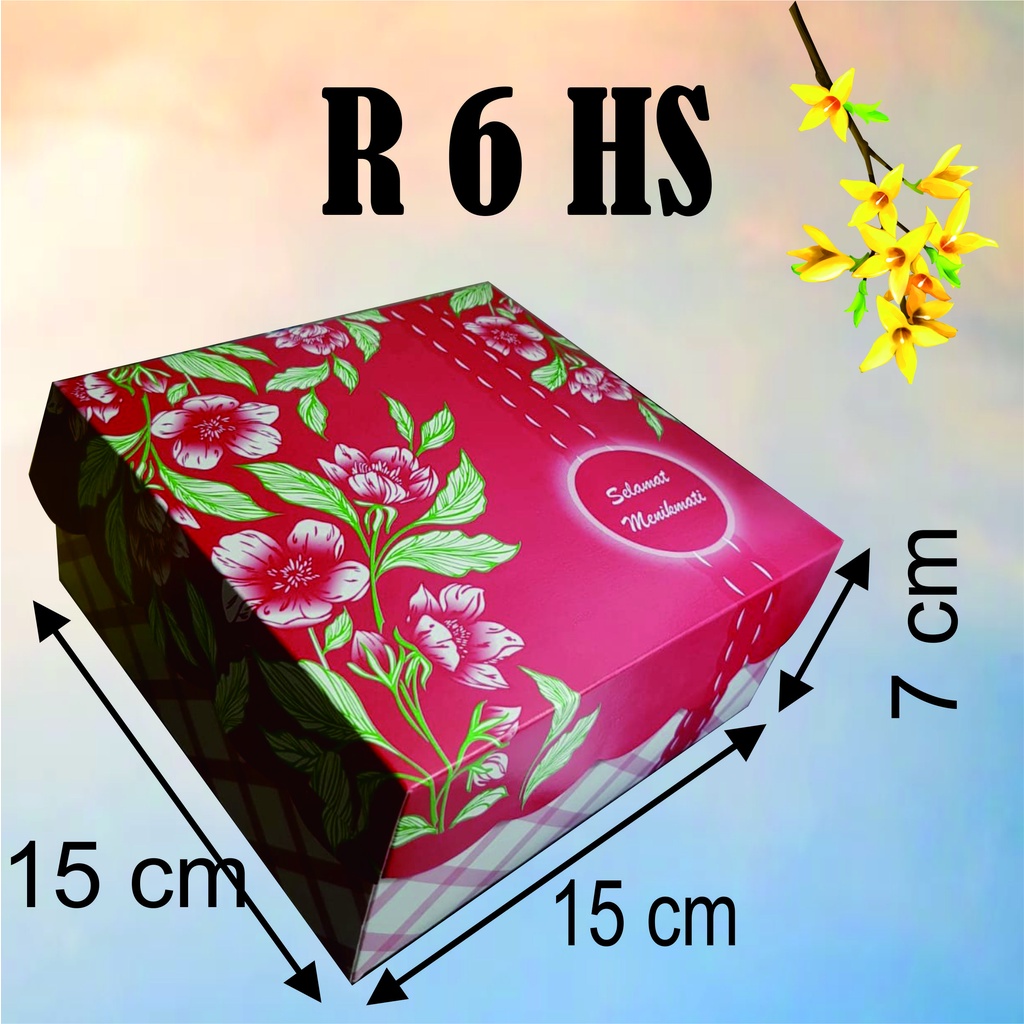 Jual R6 HS 15 x 15 Dus/Kardus/Kerdus/Dos/Kotak Makanan Kue Roti ...