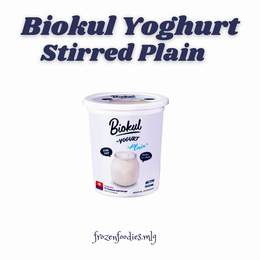Jual Biokul Yogurt Stirred Plain 1000ml / 1 liter - Ready Malang ...