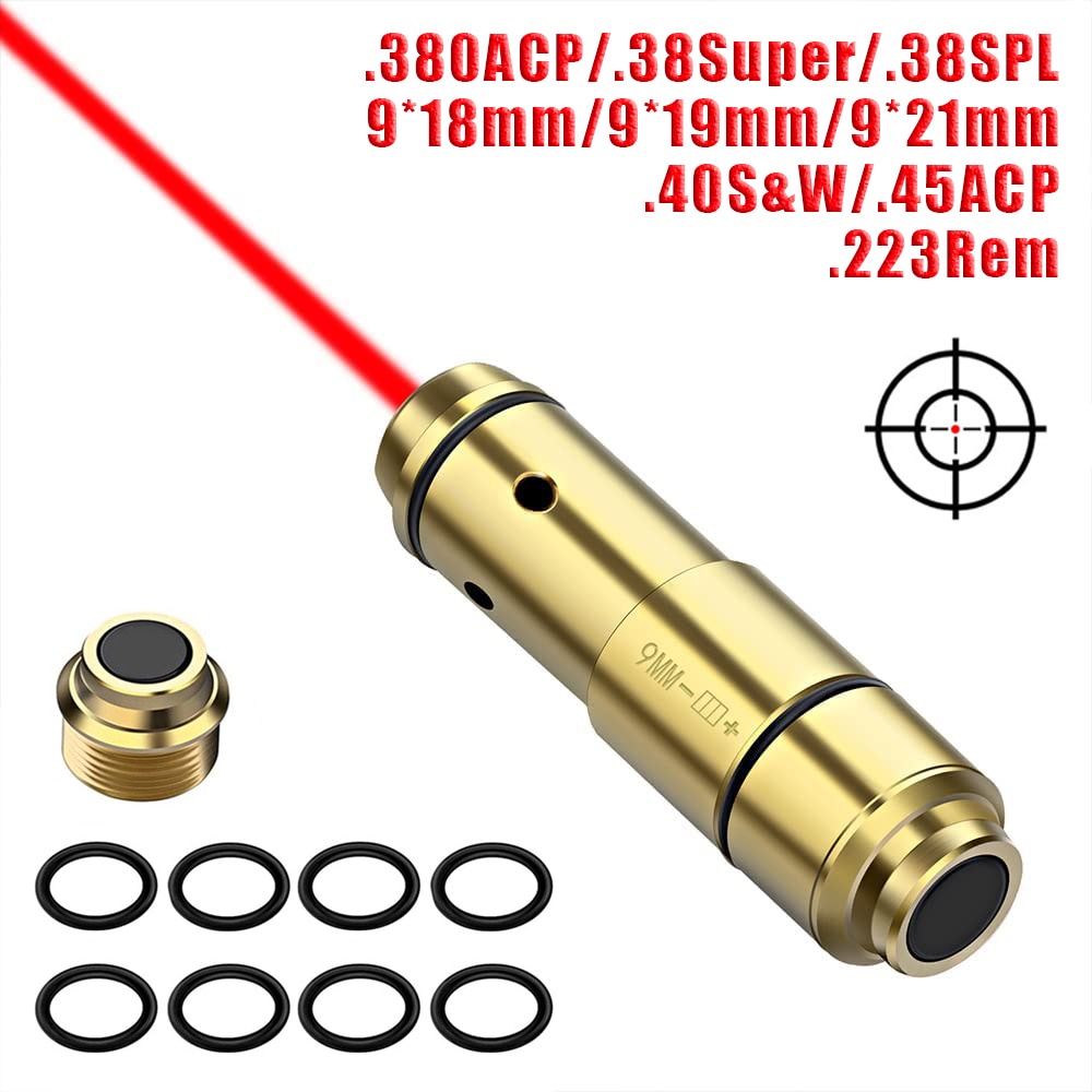 Jual PREORDER Tactical Training Laser Bullet 9mm Bore Sight for Dry ...