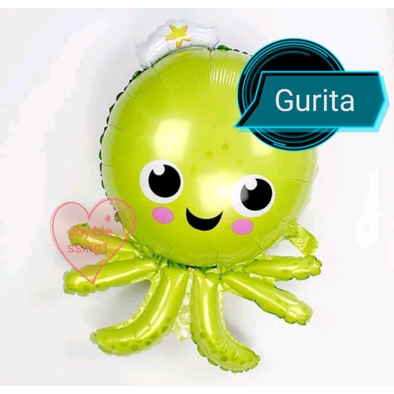 Jual BALON FOIL SEA ANIMAL HEWAN LAUT IKAN mini sedang/BALON MERMAID ...