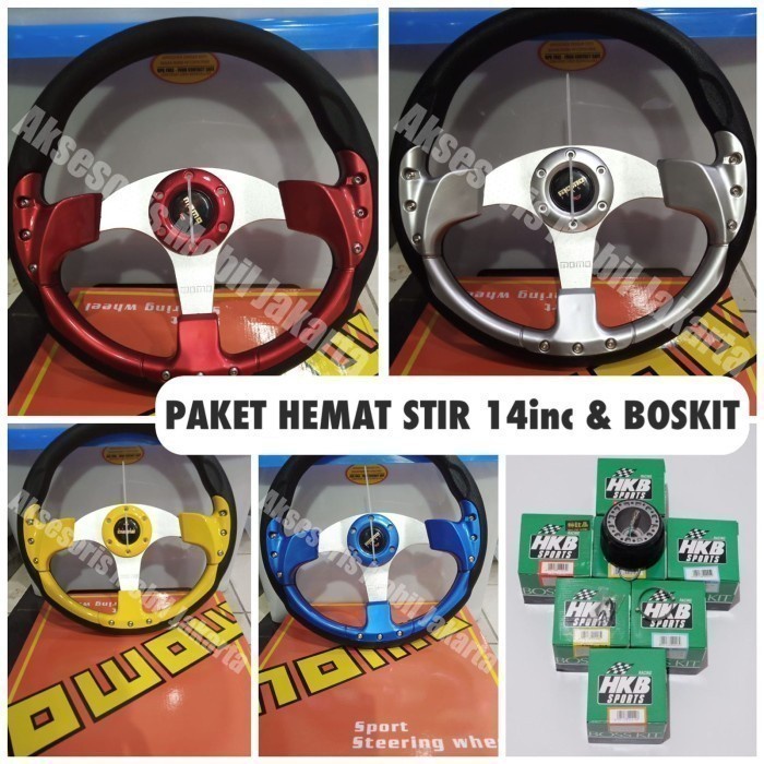Jual PAKET LENGKAP STIR RACING PLUS BOSKIT MOBIL JAZZ LAMA SETIR RING ...