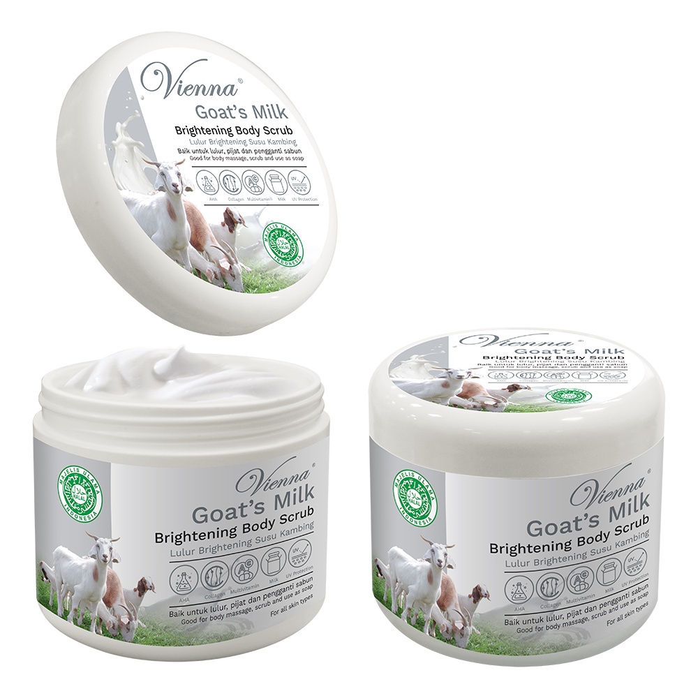Jual VIENNA BODY SCRUB GOAT'S MILK - BODY SCRUB SUSU KAMBING BPOM ...