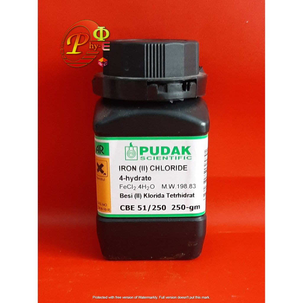 Jual Besi (II) Klorida Tetrahidrat / Iron (II) Chloride / FeCl2.4H2O ...