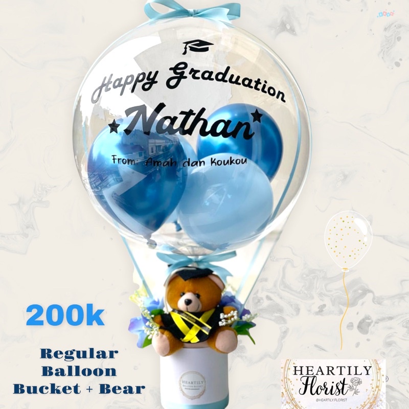 Jual [READY JAKARTA 1HARI JADI] Buket Balon Balloon Bucket Balon Wisuda ...