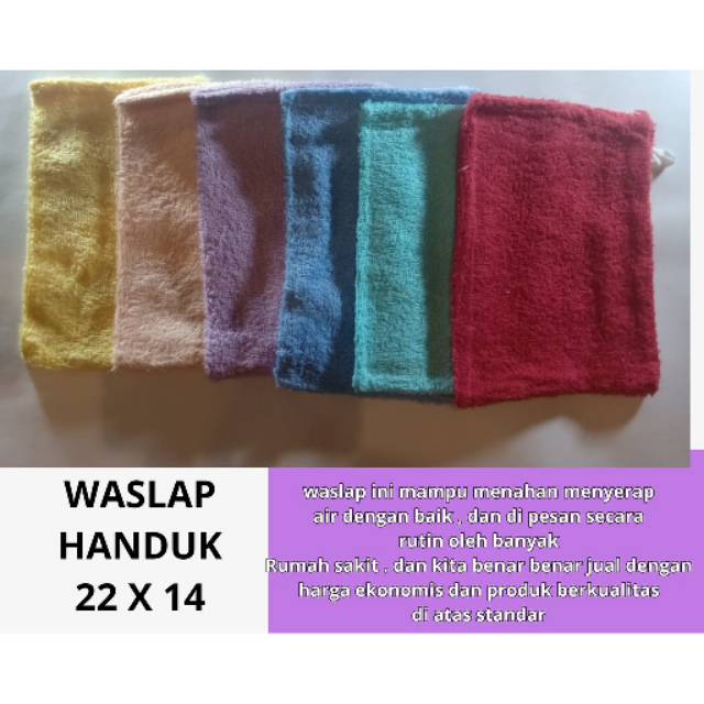 Jual WASLAP WASHLAP HANDUK TEBAL MENYERAP AIR BAGUS DAN MURAH | Shopee ...
