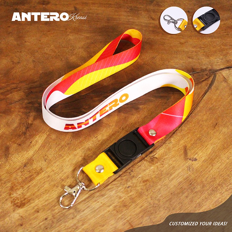 Jual Tali Id Card / Lanyard Custom Print 1 Sisi - Bahan Tali Tissue ...