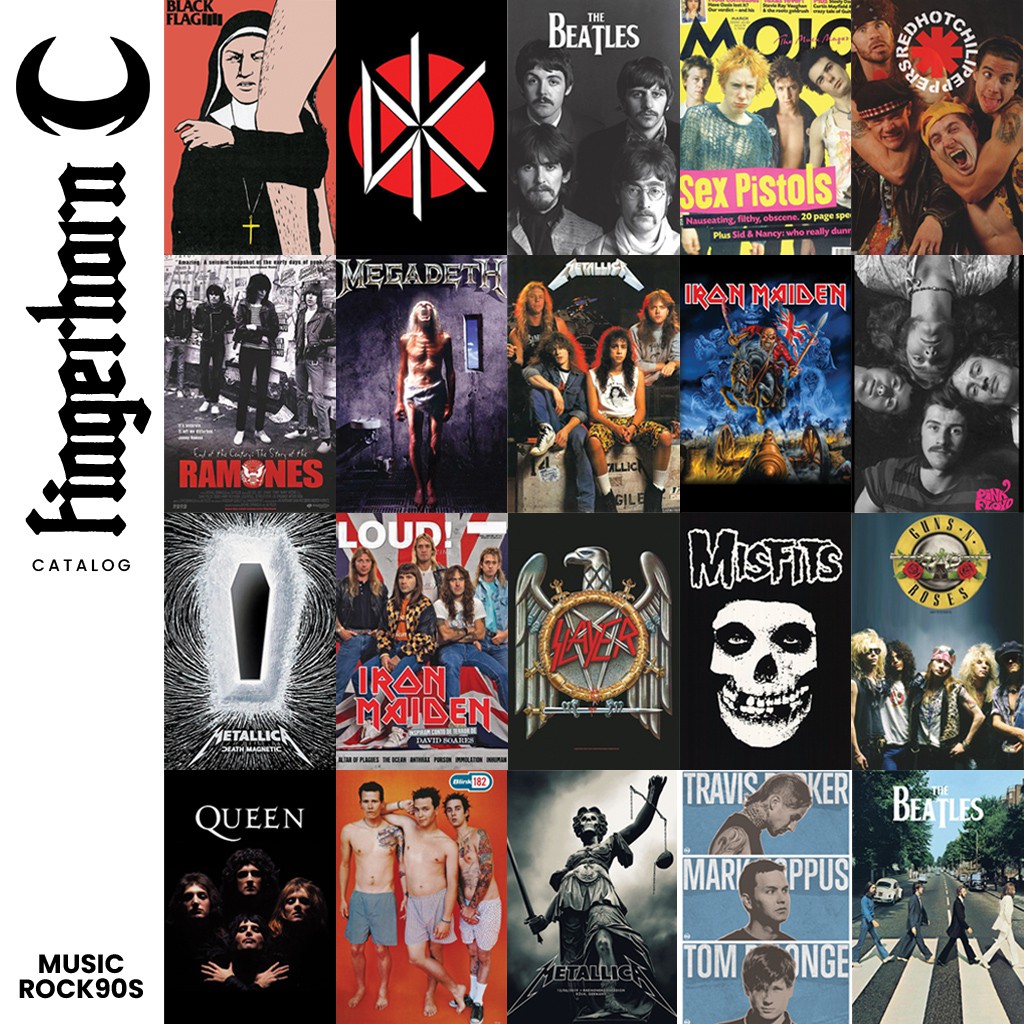Jual POSTER DINDING ( BAND ROCK 90S ) I | Shopee Indonesia