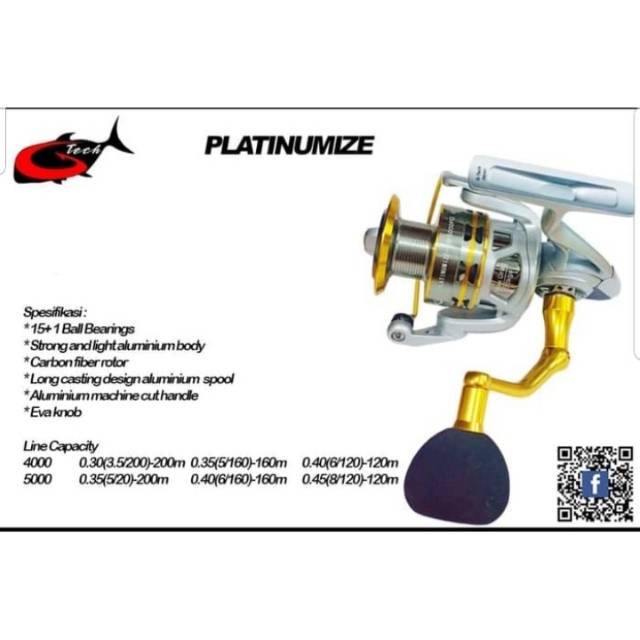 Jual Reel GTECH PLATINUMIZE LIMITED EDITION SW 5000PG | Shopee Indonesia