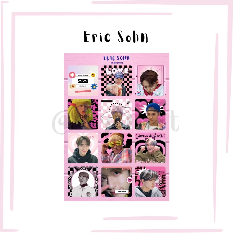 Jual THE BOYZ STICKER DECO CORE AESTHETIC STIKER PINK KISS CUT A6 ...