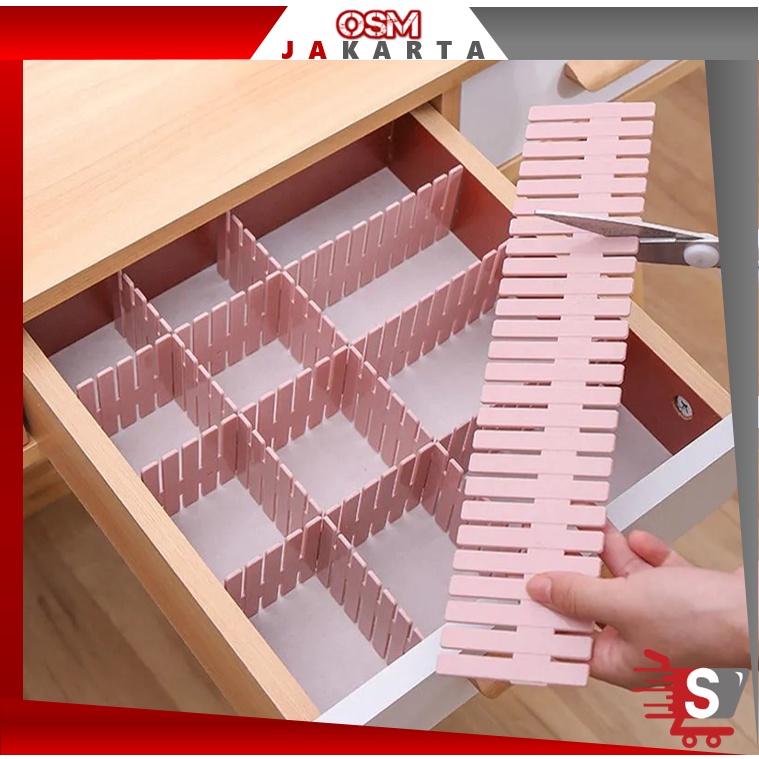 Jual OSM JKT H5425 (4 PCS) Sekat Laci Organizer / Penyekat Laci Set isi ...