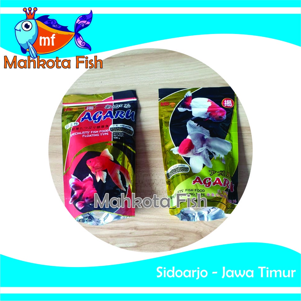 Jual Pakan Ikan AGARU 100gr | Pakan Koki | Pakan Tenggelam dan Pakan ...