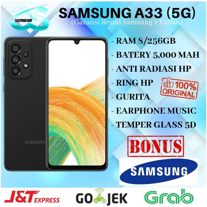 Jual Samsung A33 5G TAM Ram 8GB Rom 256GB Garansi Resmi Samsung 1 Tahun ...