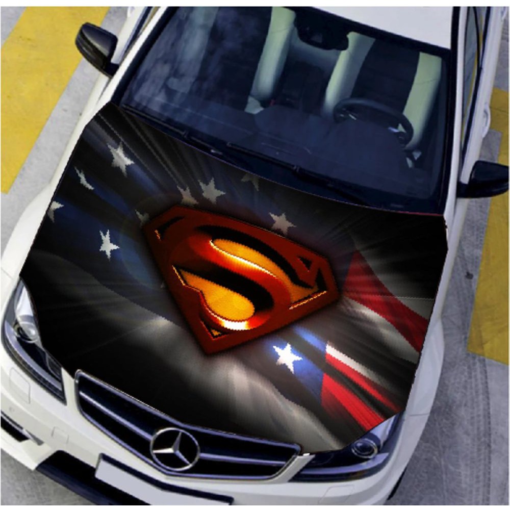Jual STICKER STIKER HOOD KAP MESIN MOBIL Superman Logo 3D | Shopee ...