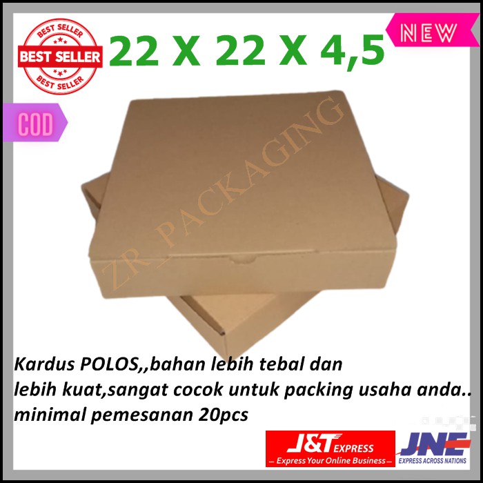 Jual Kardus/pizza/packing/kue/kado/polos/souvenir/packaging/dus polos ...