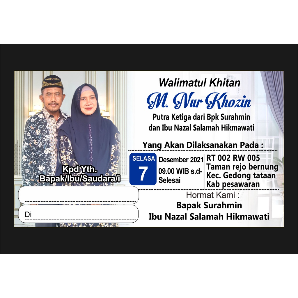 Jual Kartu Undangan Punjungan isi 1000 pcs | Shopee Indonesia