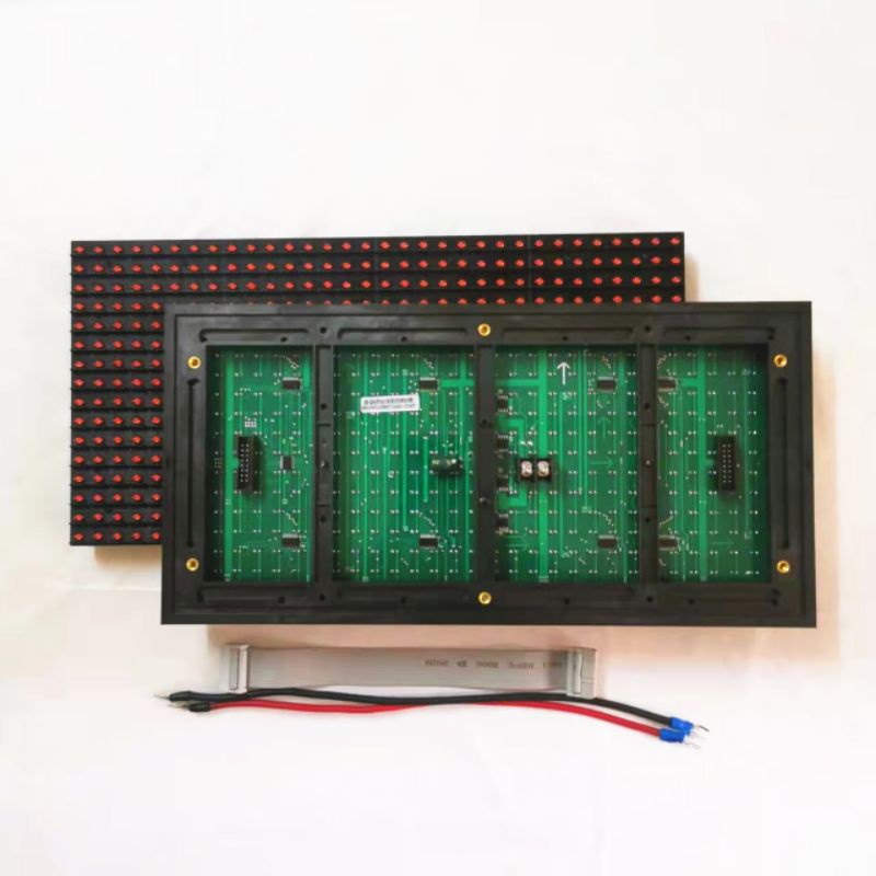 Jual led running text module P10 merah dip outdoor | Shopee Indonesia