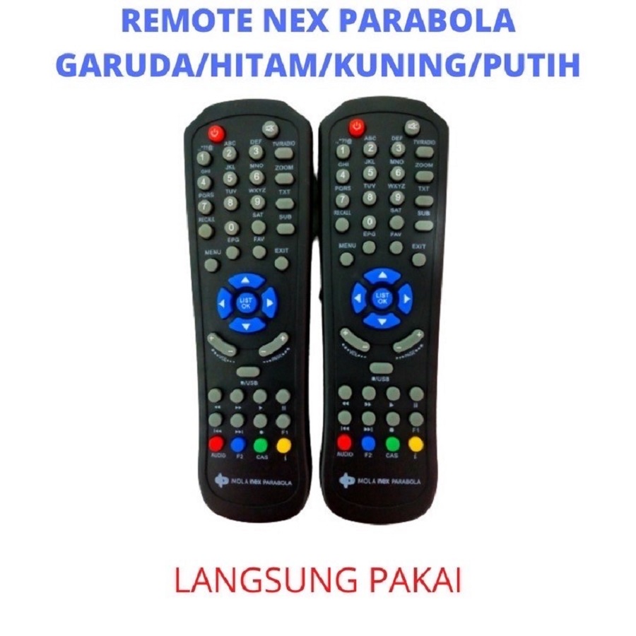 Jual REMOTE REMOT DIGITAL RECEIVER NEX PARABOLA MERAH KUNING GARUDA ...