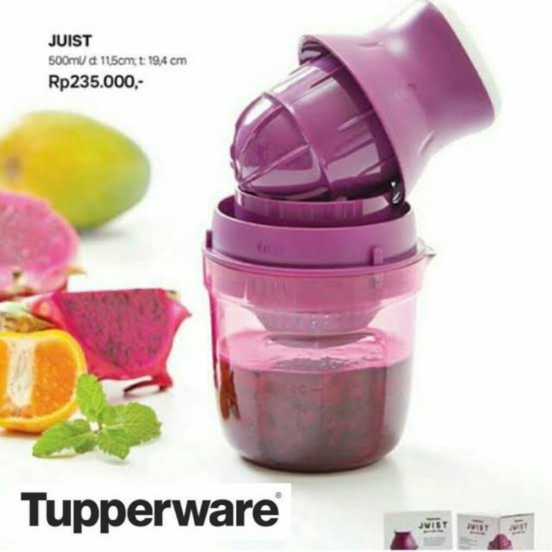 Jual Tupperware Juist Juicer 500 ml - Purple / Alat Jus Buah Manual Blender | Shopee Indonesia
