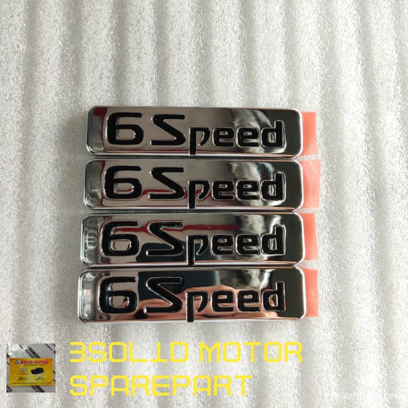 Jual Logo Emblem Bagasi 6Speed ORIGINAL | Shopee Indonesia