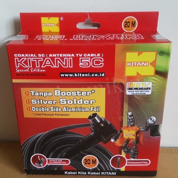 Jual KABEL ANTEN TV KITANI 5C 20M | Shopee Indonesia