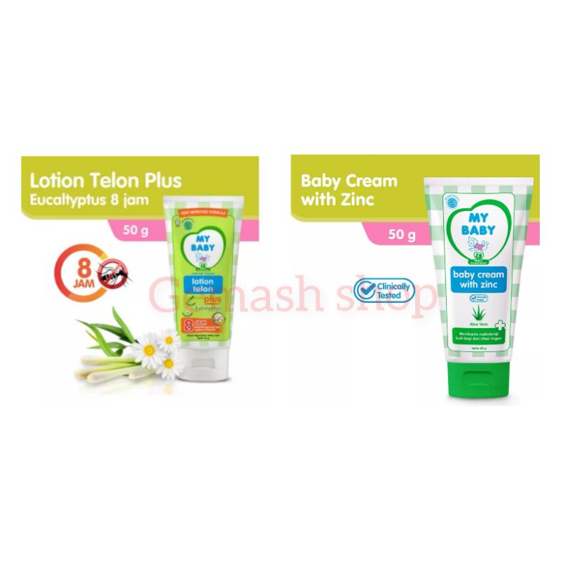 Jual MY BABY Lotion Telon Plus 50gr/MY BABY Diaper Rash Cream 50gr ...