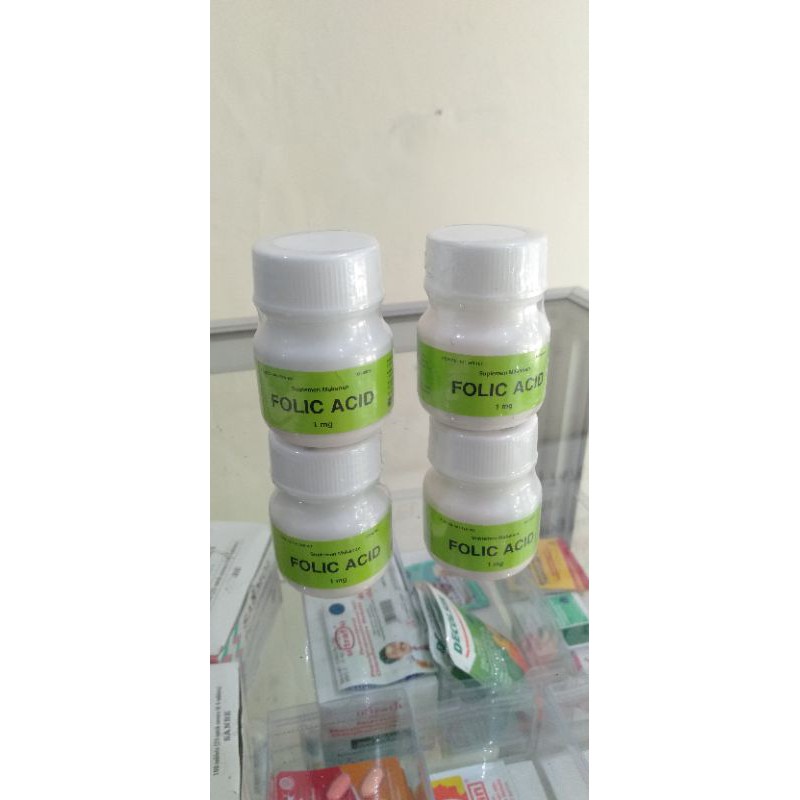 Jual Asam Folat 1000 mcg Folic Acid Botol isi 100 tablet program hamil ...