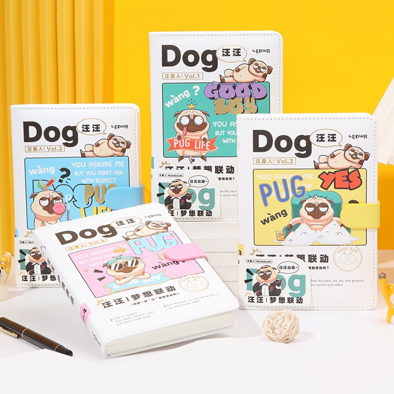 Jual Diary Lenwa B6 PU Wang Dog | Shopee Indonesia