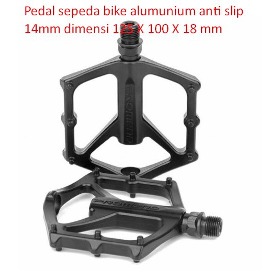 Jual Pedal sepeda bike alumunium anti slip 14mm dimensi 125 X 100 X 18 ...