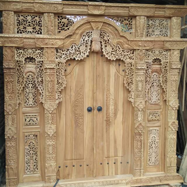 Jual Pintu Gebyok Ukir Jawa Kusen Shopee Indonesia