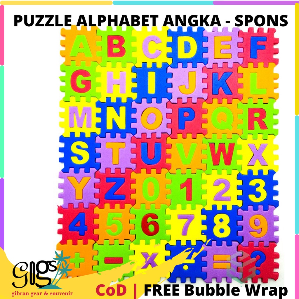 Jual MAINAN EDUKASI PUZZLE PUZZEL KARPET BELAJAR SUSUN HURUF DAN ANGKA ...