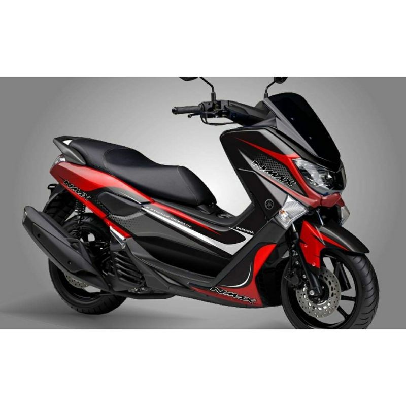 Jual Sticker Decal motor NMAX Full Body Motif Simple variasi Red black ...