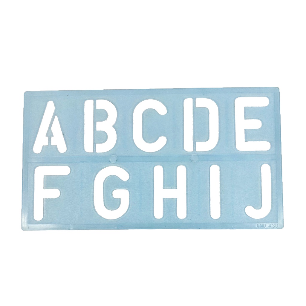 Jual PENGGARIS MAL SABLON HURUF ANGKA BUTTERFLY/ PENGARIS BENTUK HURUF ...