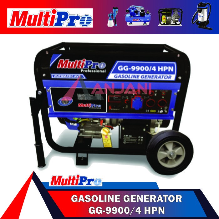 Jual MESIN GENSET LISTRIK BENSIN 7500 WATT 7.5 KW MULTIPRO GG-9900/4HPN GENERATOR 7500WATT 7.5KW ...