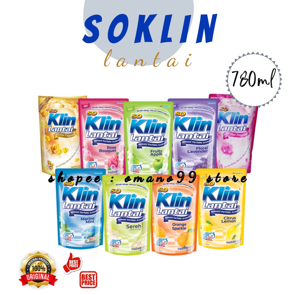 Jual Soklin Lantai 770ML All Varian | Shopee Indonesia