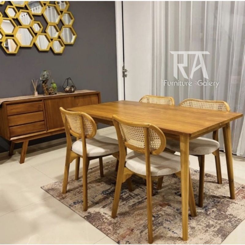 Jual MEJA MAKAN KURSI MAKAN SET MINIMALIS | Shopee Indonesia