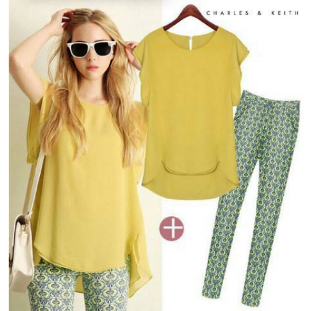 Jual dandelia / SALE st yenni 004 cc setelan wanita satu set pakaian ...