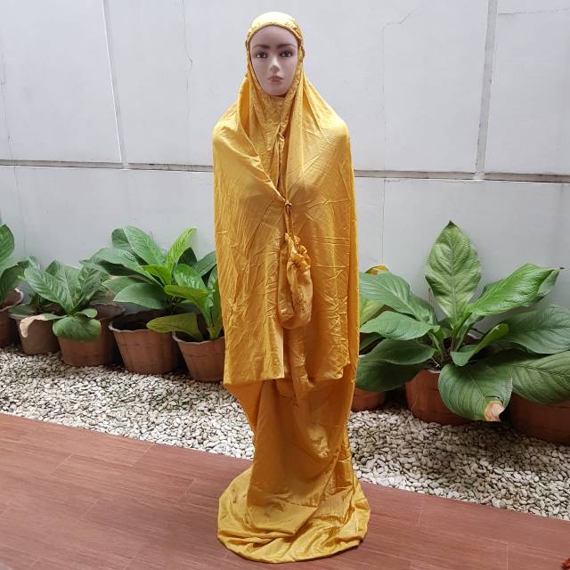 Jual Mukena Parasit Travelling Dewasa Bordir Terusan (tas serut ...