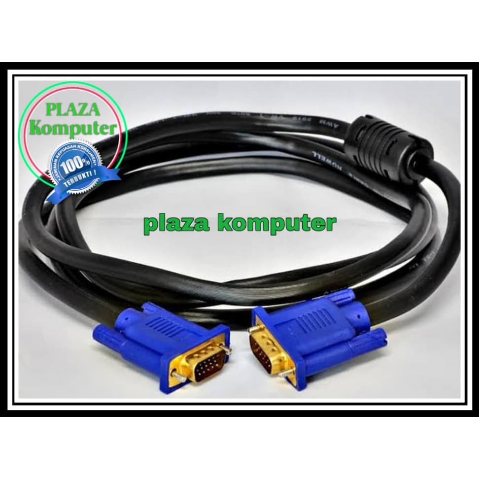 Jual Kabel Monitor/Kabel VGA 3 Meter/VGA 3M Konektor Gold | Shopee Indonesia