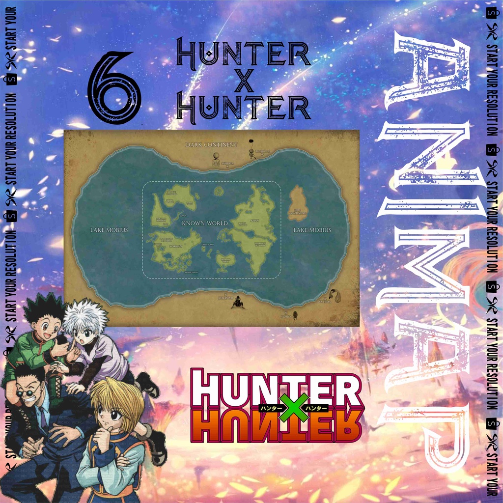 Jual Poster Map Anime Seri 2 - Peta Anime Black Clover / Dragon Ball ...