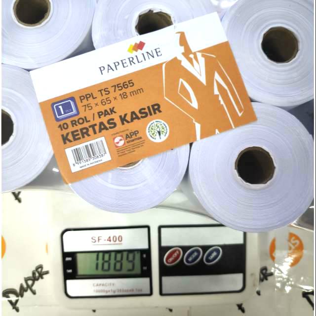 Jual Kertas Kasir / Kertas Kalkulator PAPERLINE 75X65 | Shopee Indonesia