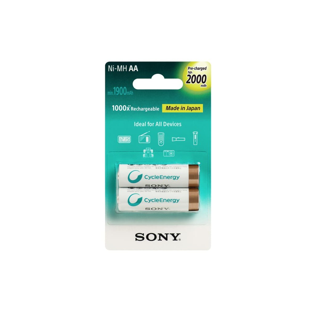 Jual Sony Rechargeable Battery AA NiMH 20000mah isi 2 | Shopee Indonesia