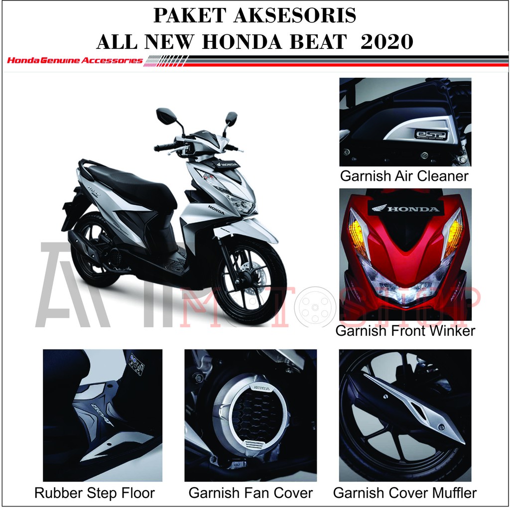 Jual Paket Aksesoris Original Honda Beat Terbaru 2020 K1A | Shopee ...