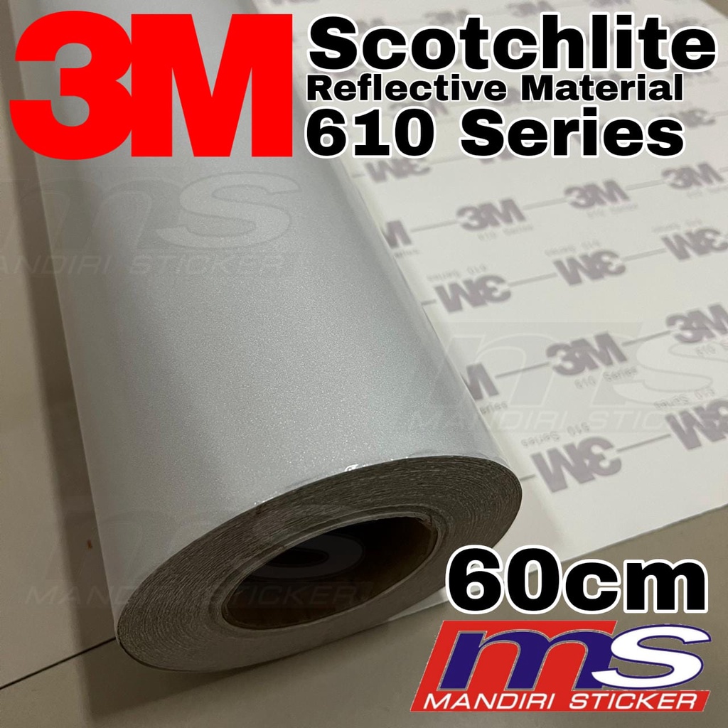 Jual 3M Scotchlite 610 Series Reflective WHITE Sticker 60 cm [METERAN] | Shopee Indonesia